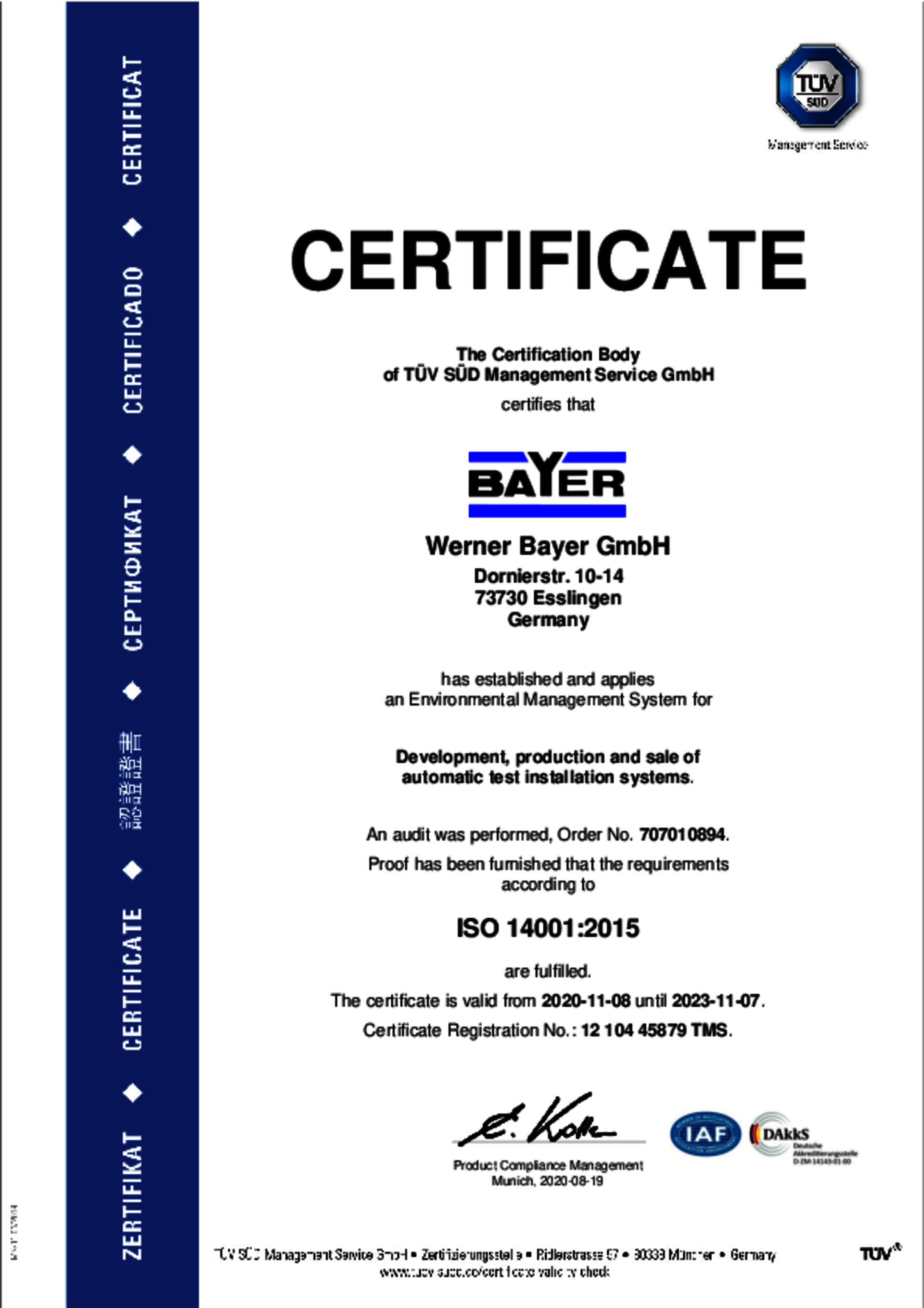 Quality management | Werner Bayer GmbH Maschinenfabrik